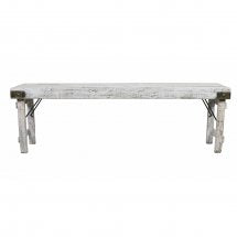 White-Washed Wedding Table Bench – BHN